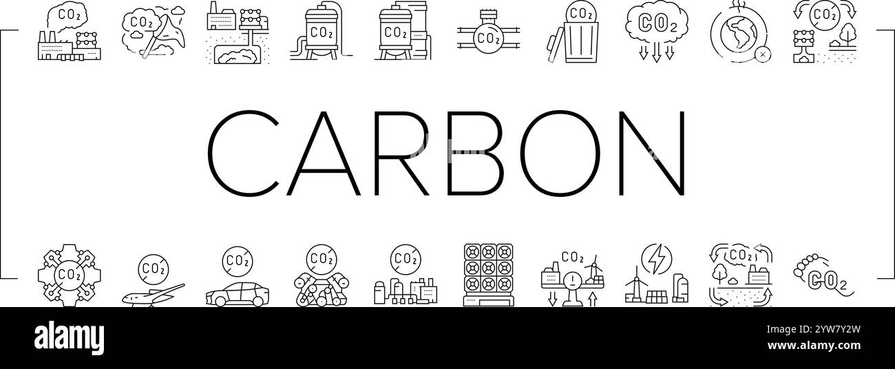 carbon capture co2 storage icons set vector Stock Vector Image & Art ... carbon capture co2 storage icons set vector Stock Vector Image & Art ...