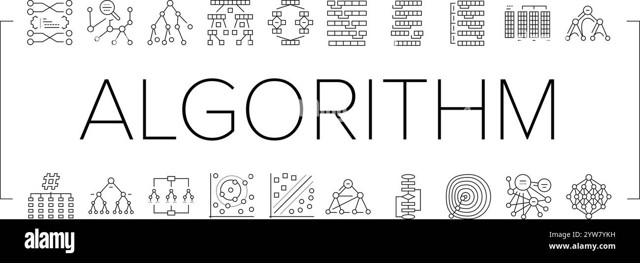 algorithm data technology ai icons set vector Stock Vector Image & Art ... algorithm data technology ai icons set vector Stock Vector Image & Art ...