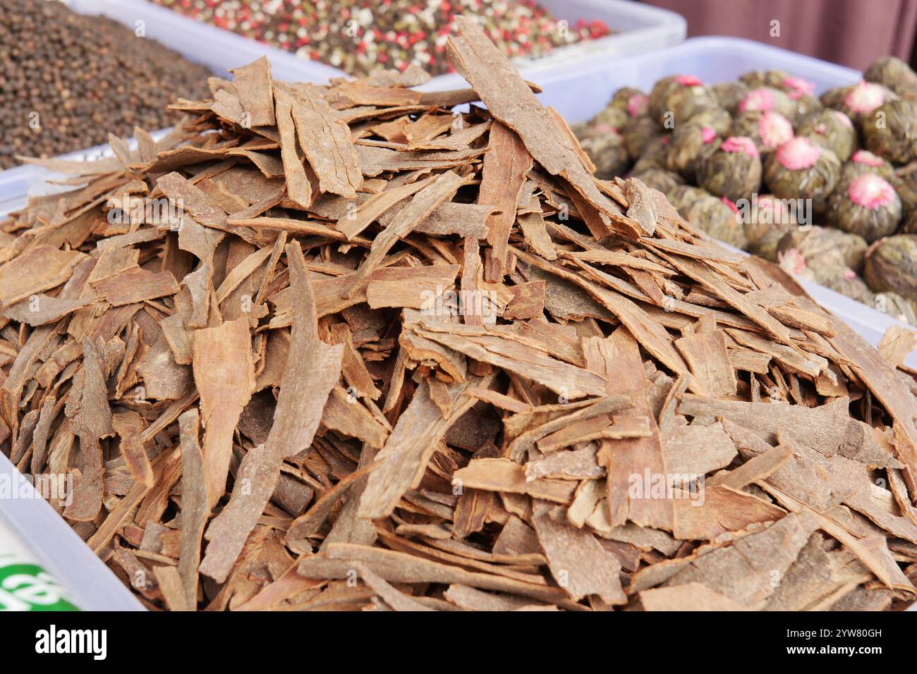 Natural Herbal Ingredients Showcase Featured at the Local Market Stock ...