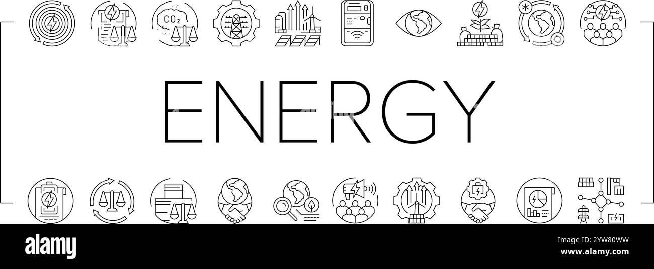 Climate technology infrastructure Black and White Stock Photos & Images ...