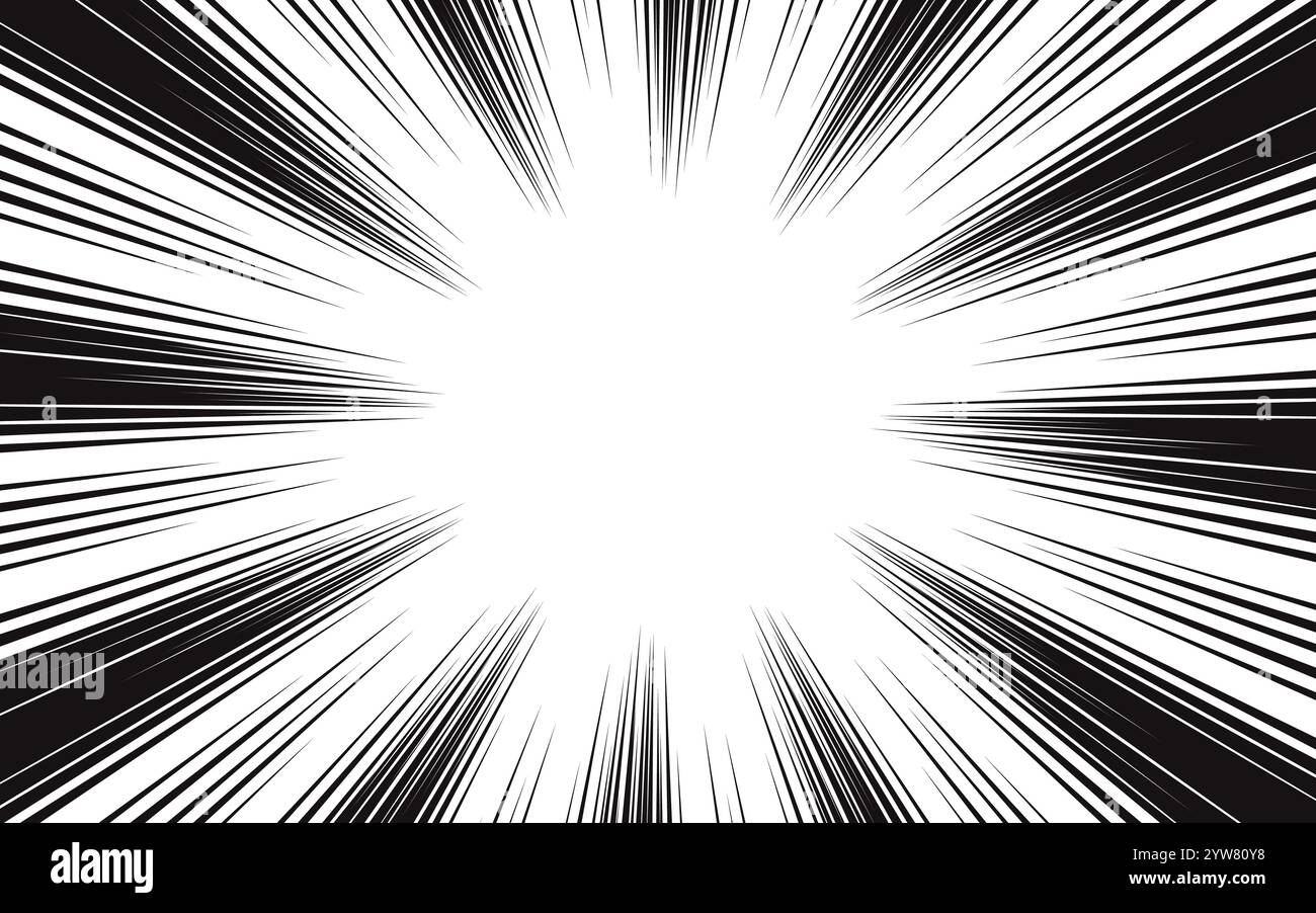 Concentrated manga effect lines hi-res stock photography and images - Alamy