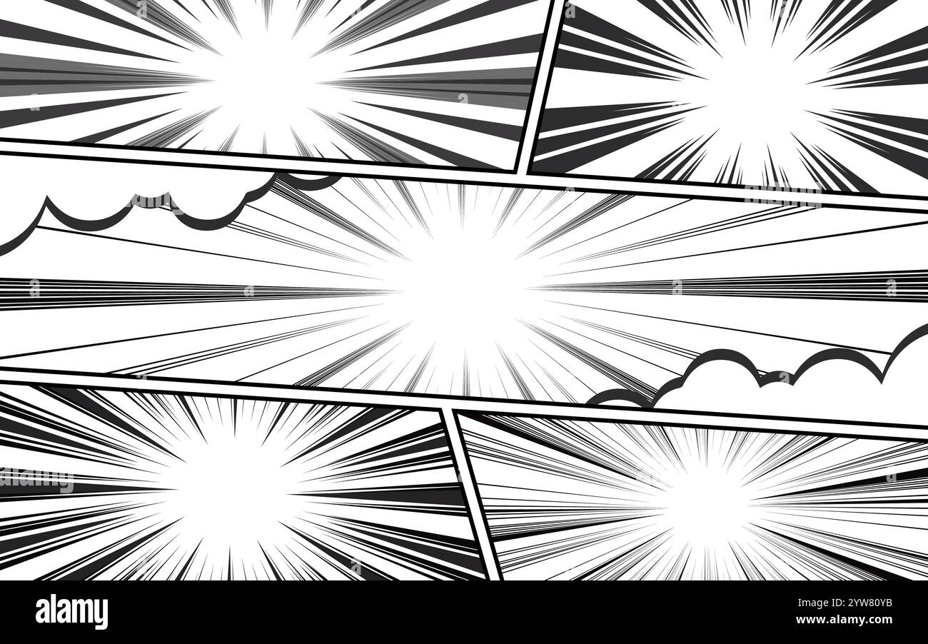 comic book page panel background Stock Vector Image & Art - Alamy