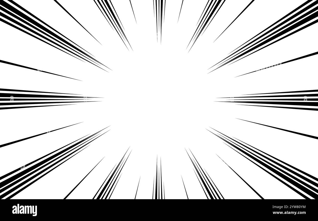 Cartoon halftone line. Comic lines. Concentrated frames. Superhero hero ...