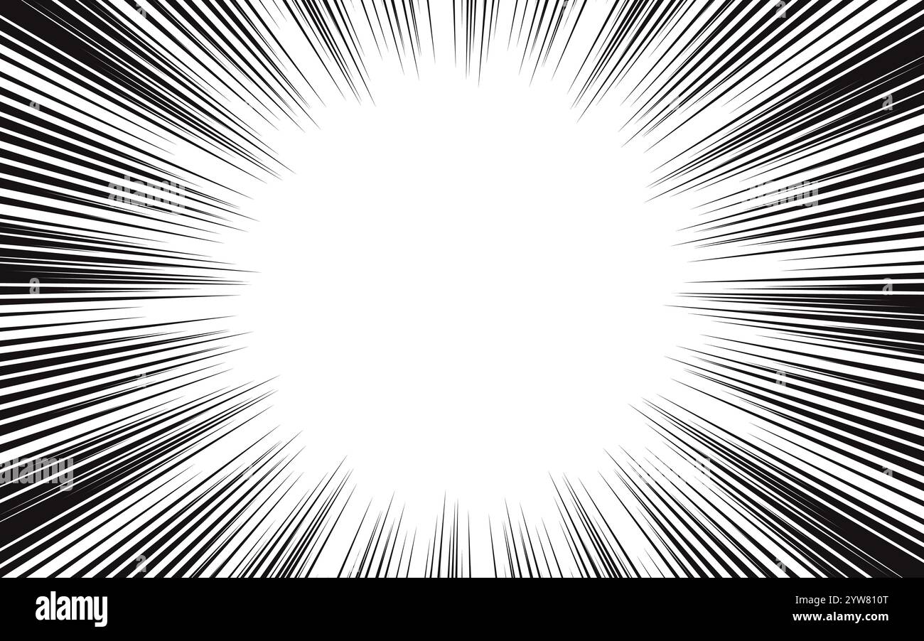 Cartoon halftone line. Comic lines. Concentrated frames. Superhero hero ...