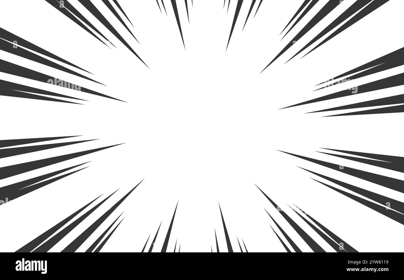 Cartoon halftone line. Comic lines. Concentrated frames. Superhero hero ...