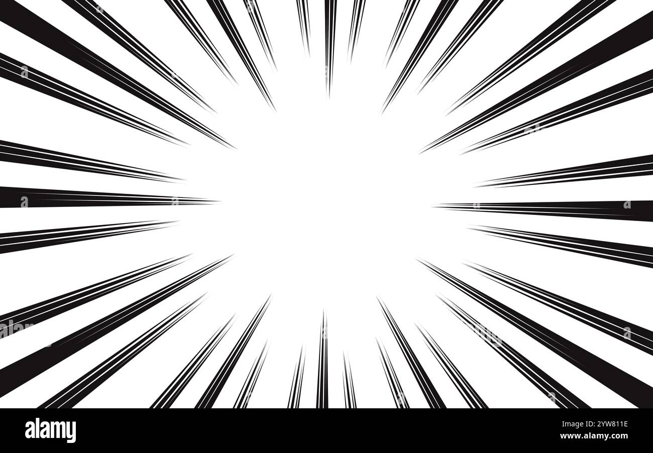 Cartoon halftone line. Comic lines. Concentrated frames. Superhero hero ...