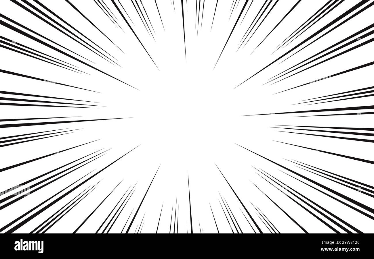 Cartoon halftone line. Comic lines. Concentrated frames. Superhero hero ...