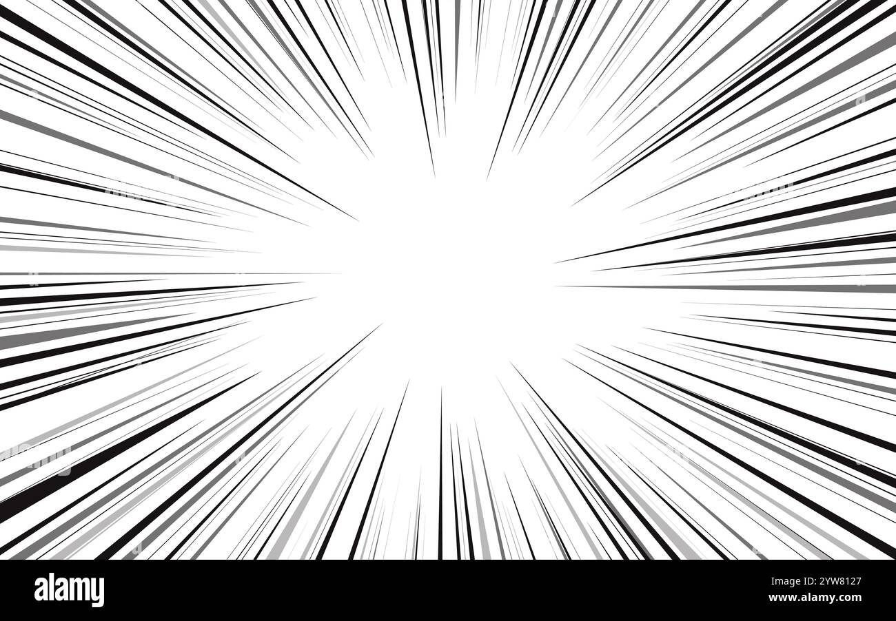 Cartoon halftone line. Comic lines. Concentrated frames. Superhero hero ...