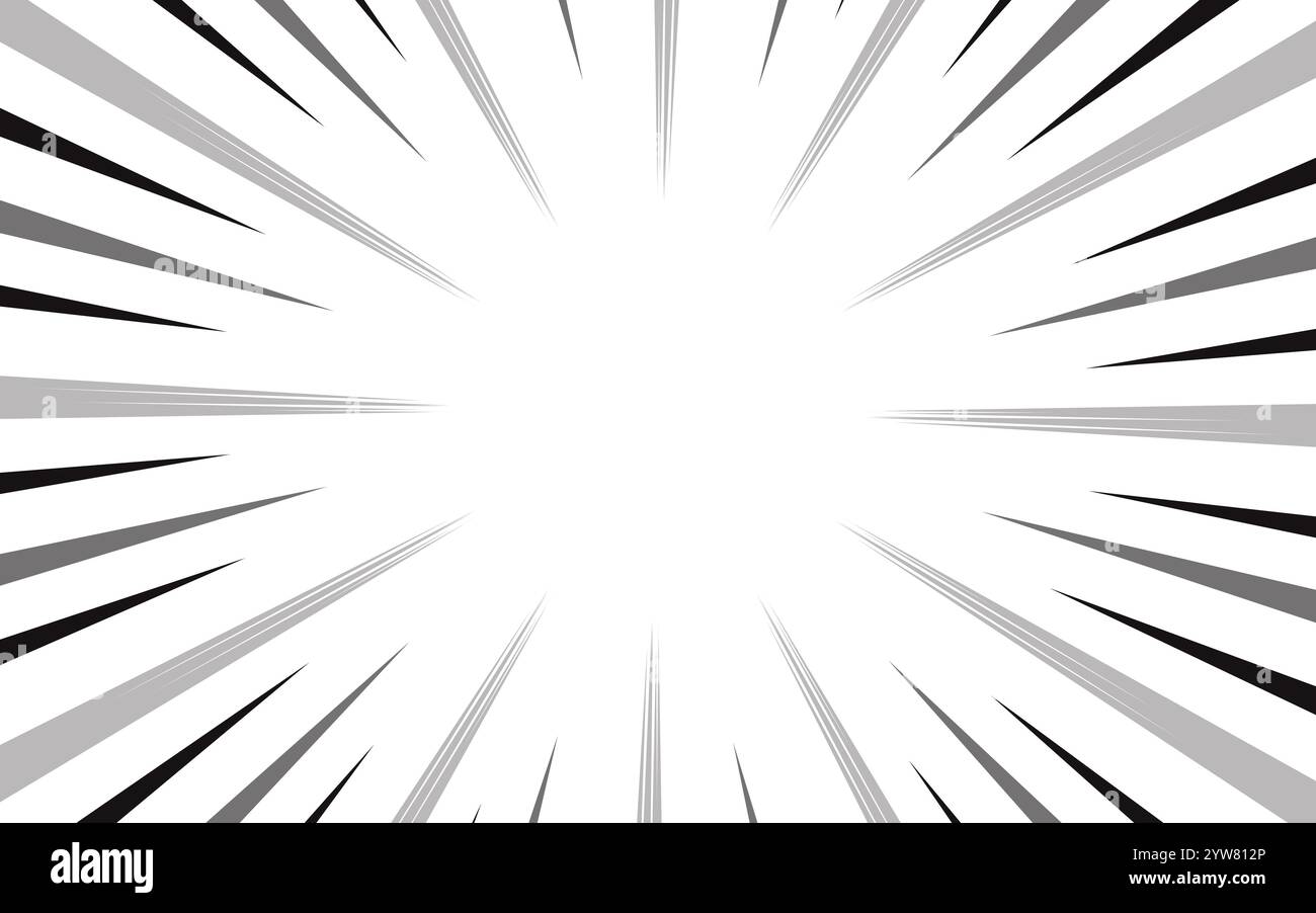 Cartoon halftone line. Comic lines. Concentrated frames. Superhero hero ...