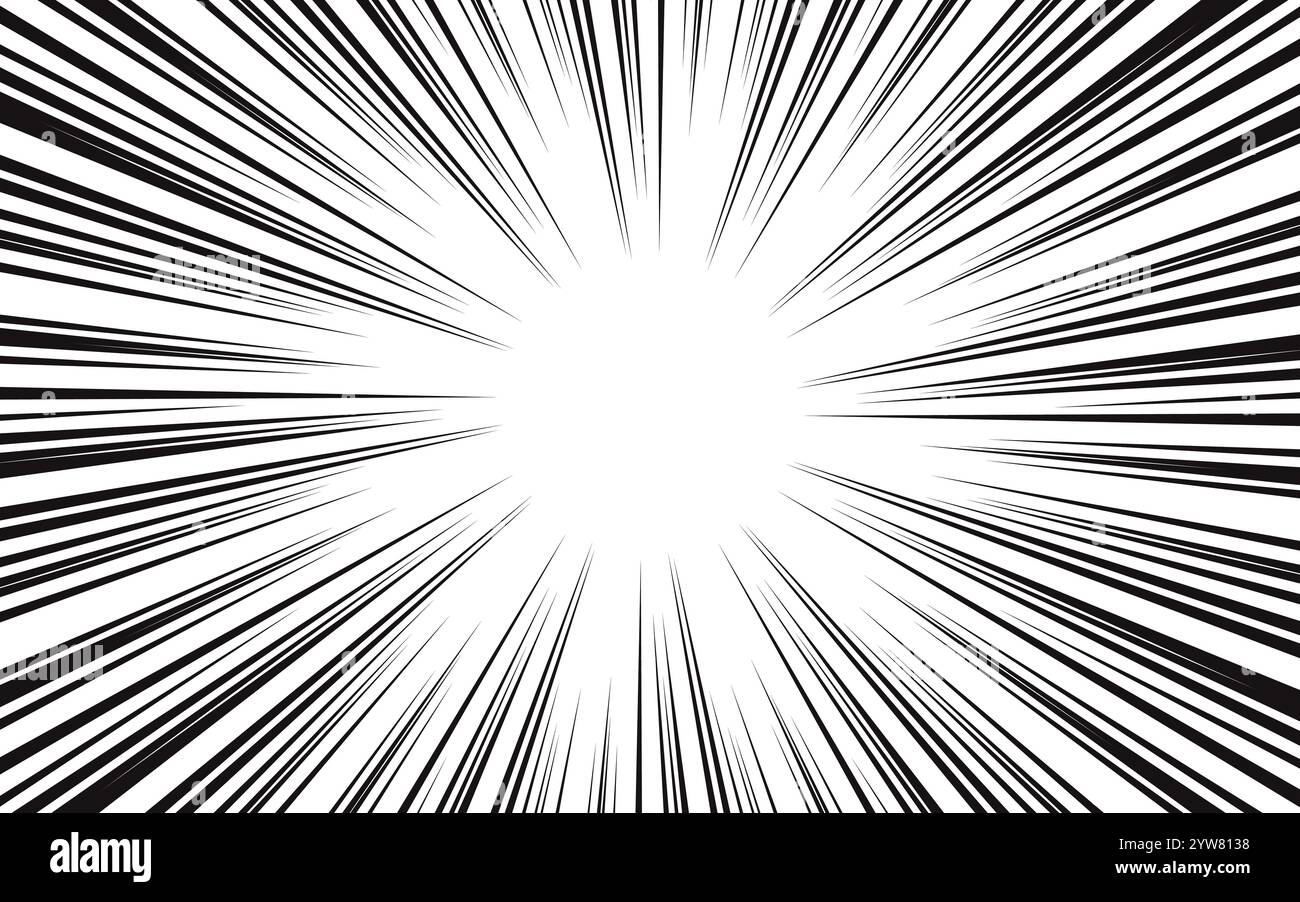 Cartoon halftone line. Comic lines. Concentrated frames. Superhero hero ...