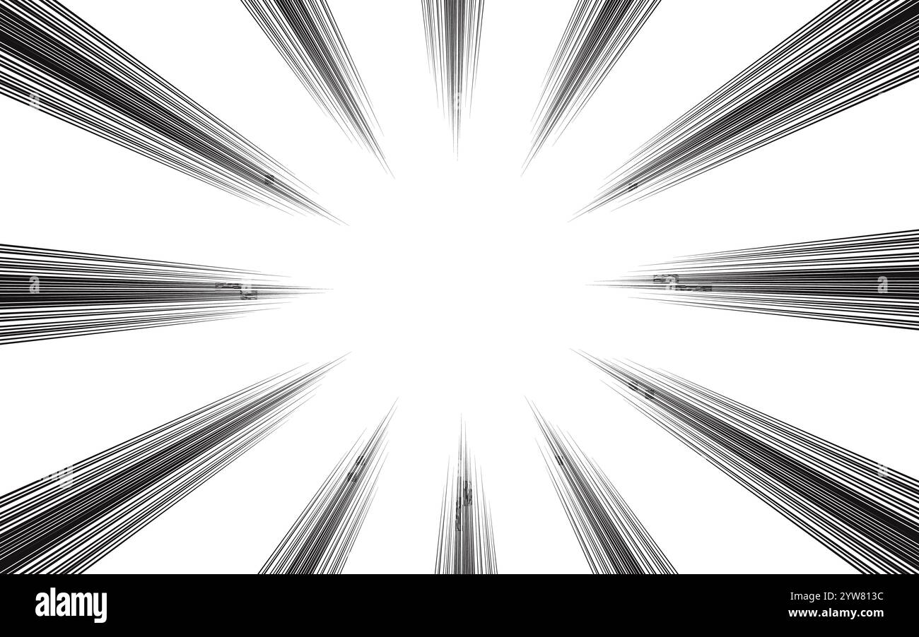 Cartoon halftone line. Comic lines. Concentrated frames. Superhero hero ...