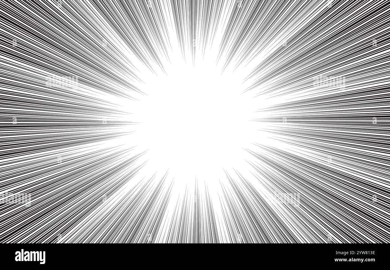 Cartoon halftone line. Comic lines. Concentrated frames. Superhero hero ...