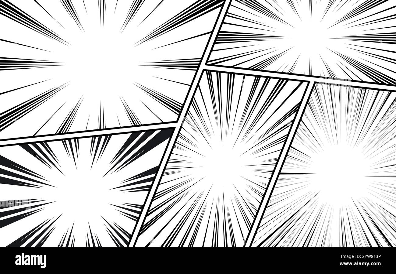 Comic panel page Stock Vector Images - Alamy