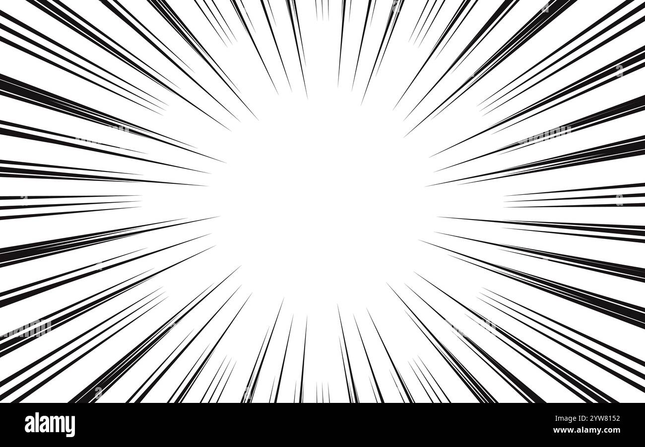 Cartoon halftone line. Comic lines. Concentrated frames. Superhero hero ...