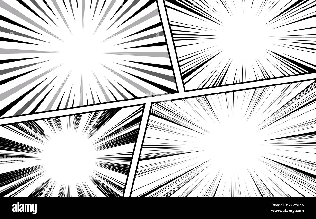 Comic panel page Stock Vector Images - Alamy
