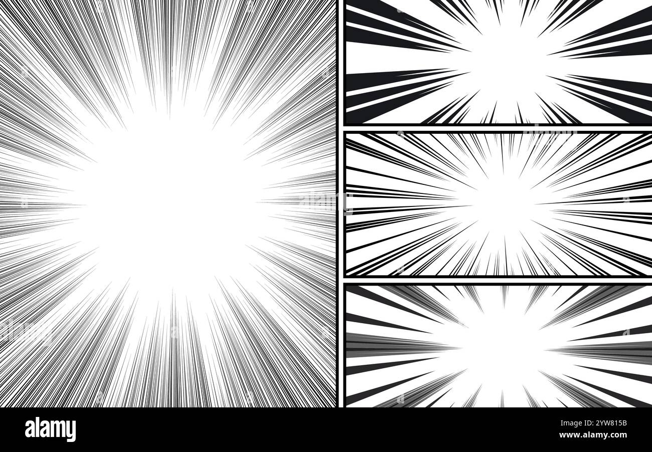 Comic panel page Stock Vector Images - Alamy