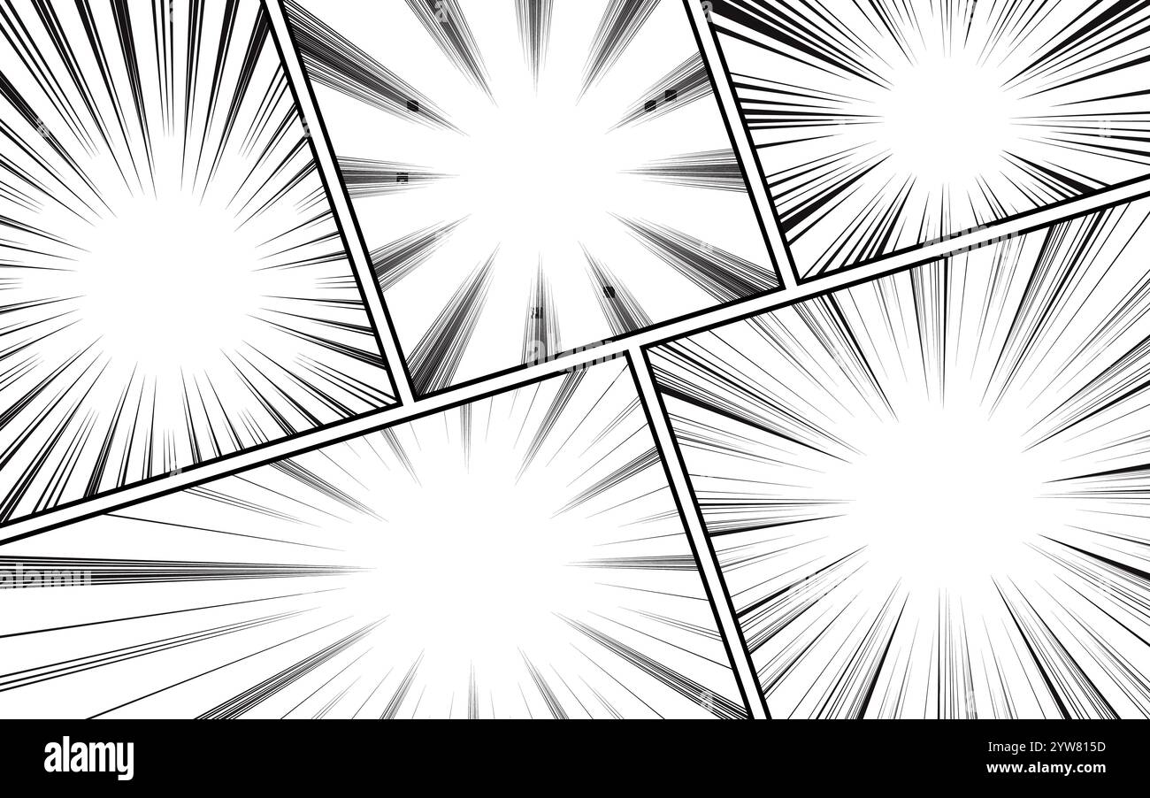 Comic panel design Black and White Stock Photos & Images - Alamy