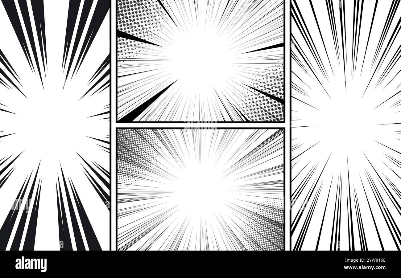 Comic book panel template Stock Vector Images - Alamy