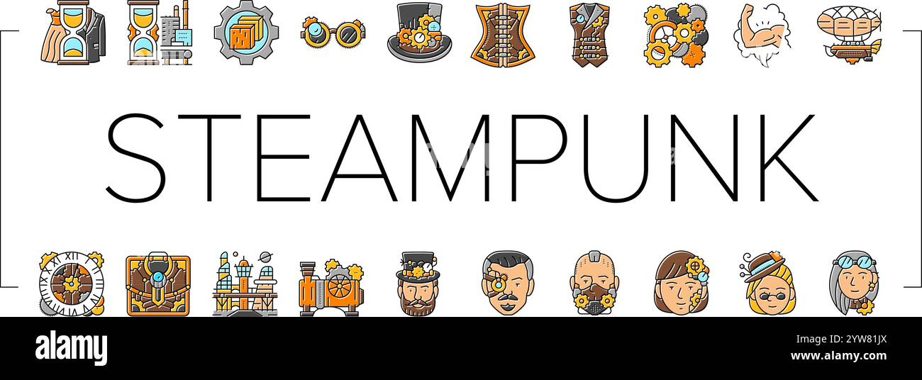 Victorian steam engine wheel Stock Vector Images - Alamy