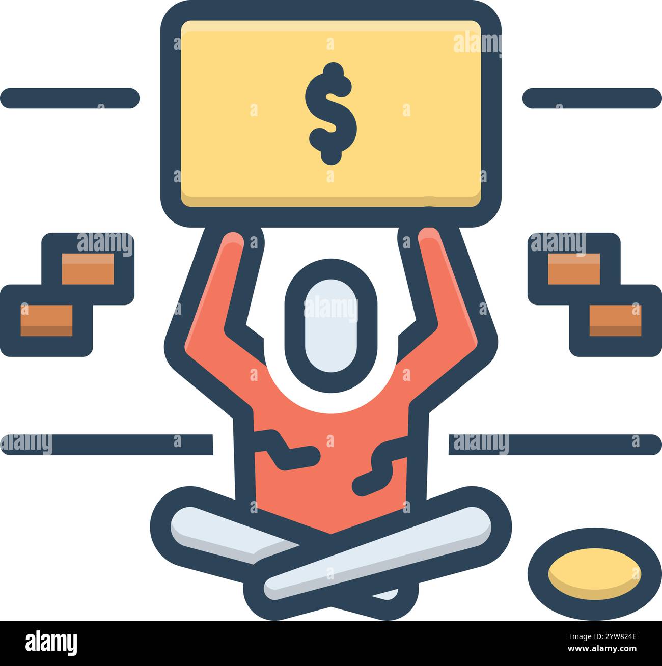 Homeless money icon Cut Out Stock Images & Pictures - Alamy