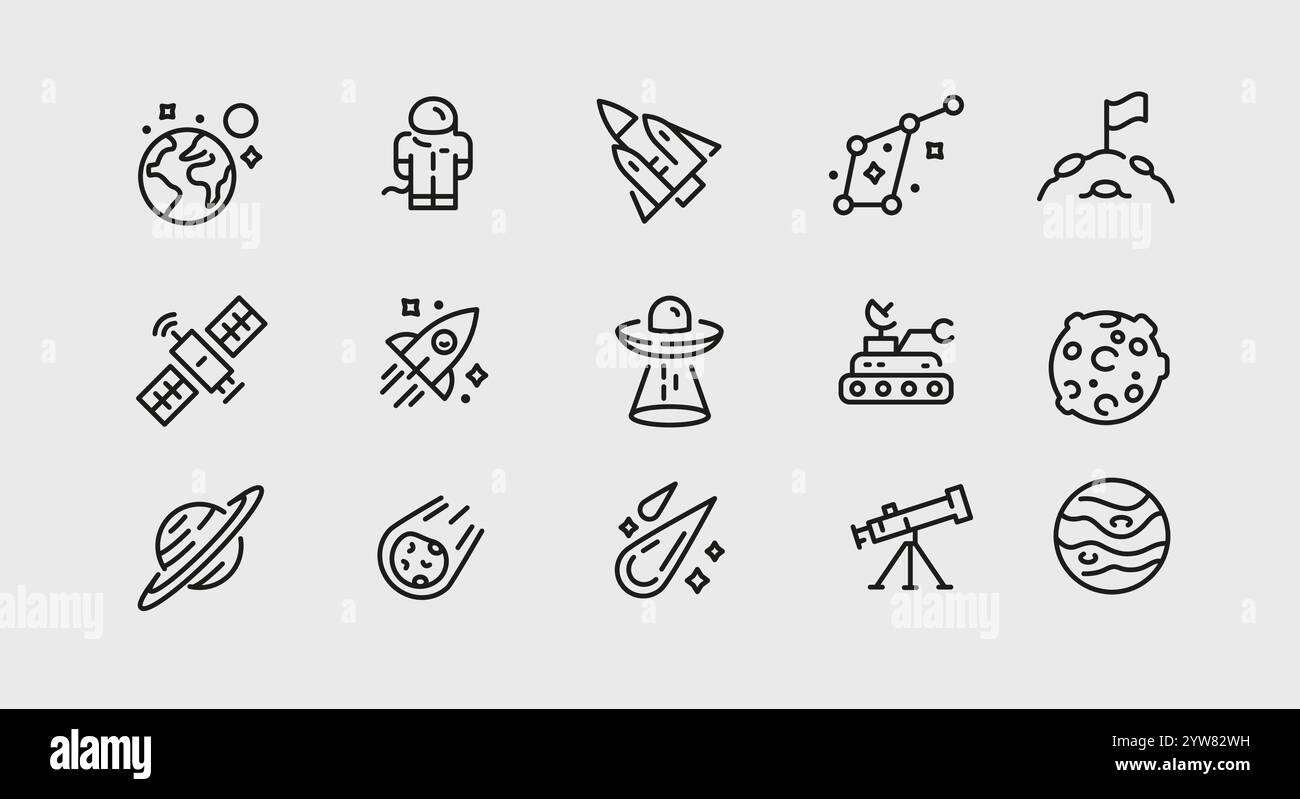 Space observatory mission Stock Vector Images - Alamy