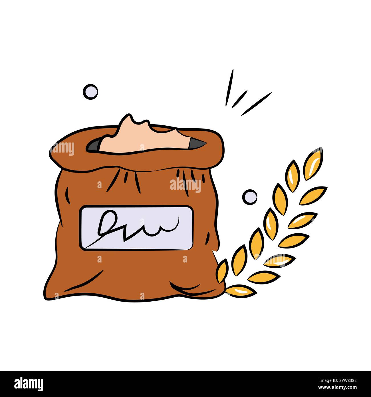 Food sack aid Stock Vector Images - Alamy