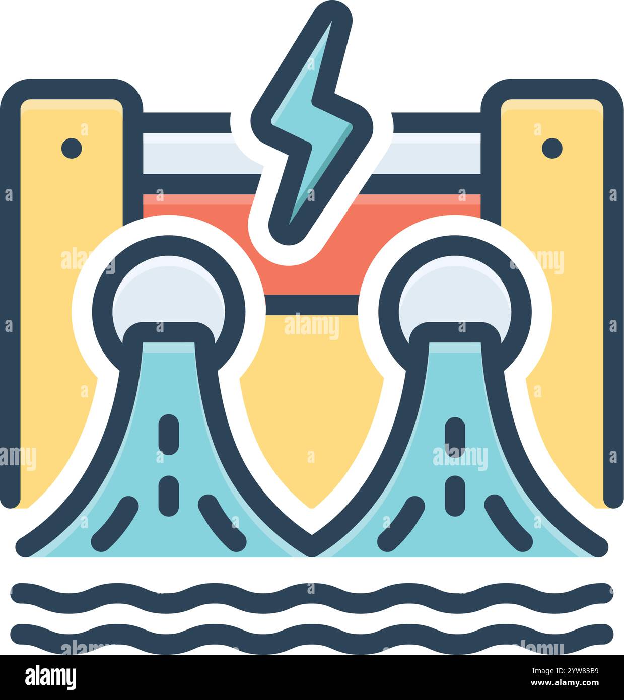 Icon for hydro power, water power Stock Vector Image & Art - Alamy