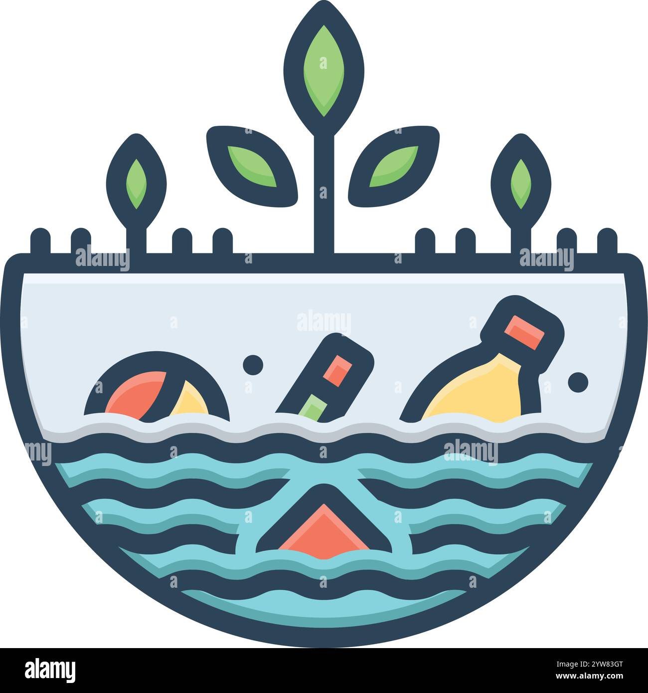 Water contamination icon Stock Vector Images - Alamy