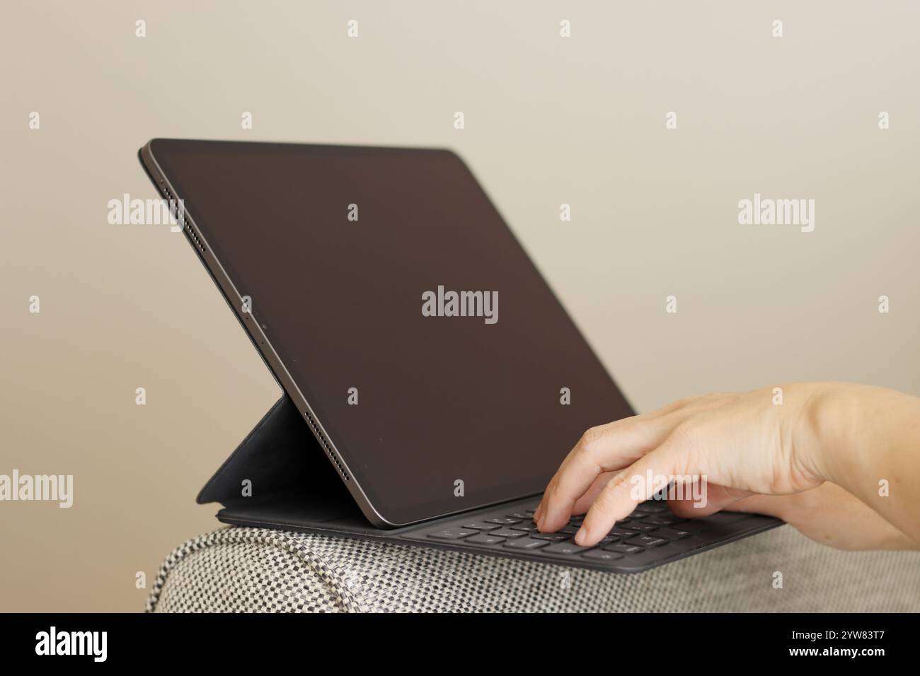 Close up person typing on hi-res stock photography and images - Alamy