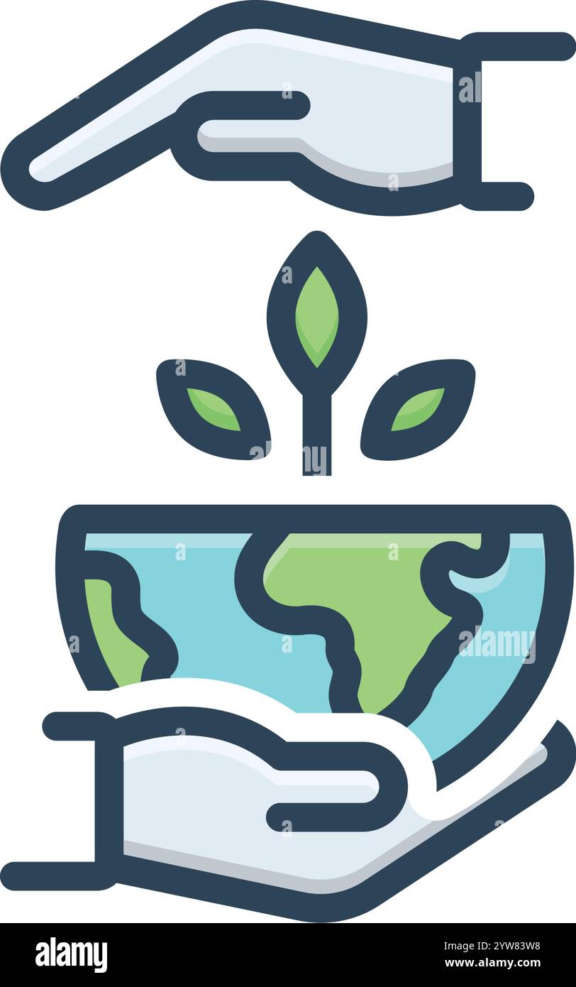 Icon for save our environment, save Stock Vector Image & Art - Alamy