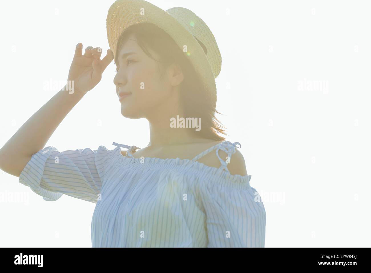 Person gazing at landscape hi-res stock photography and images - Alamy