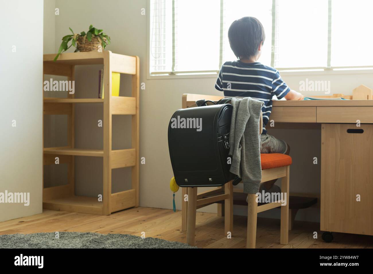 Primary schools boy studying Stock Photo - Alamy