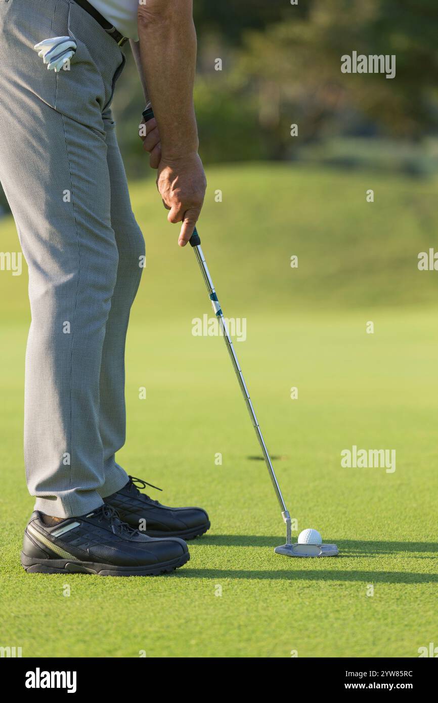 Golf ball club golfers feet hi-res stock photography and images - Alamy