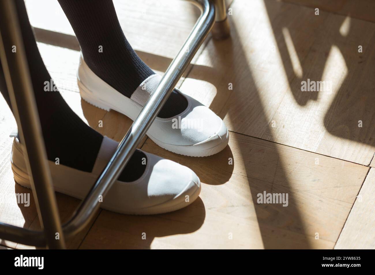 Female high school student's feet Stock Photo - Alamy