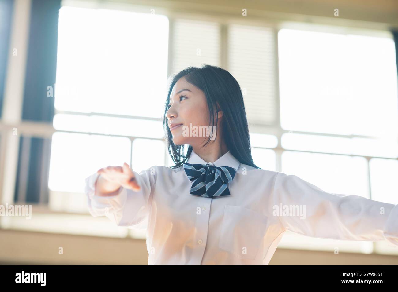 High school girls performing ballet dance Stock Photo - Alamy