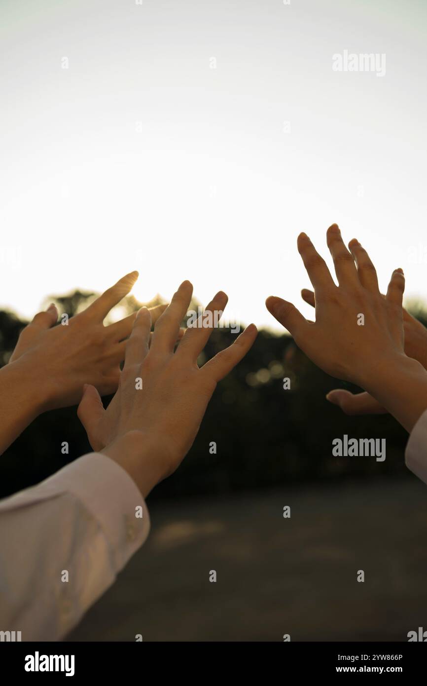 School students hands hi-res stock photography and images - Alamy