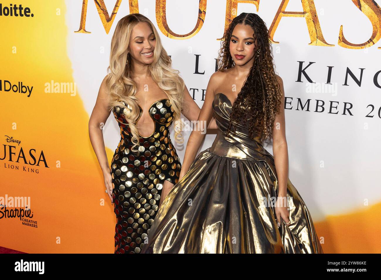 Hollywood, USA. 09th Dec, 2024. Beyoncé and Blue Ivy Carter attend the arrivals of the World ...