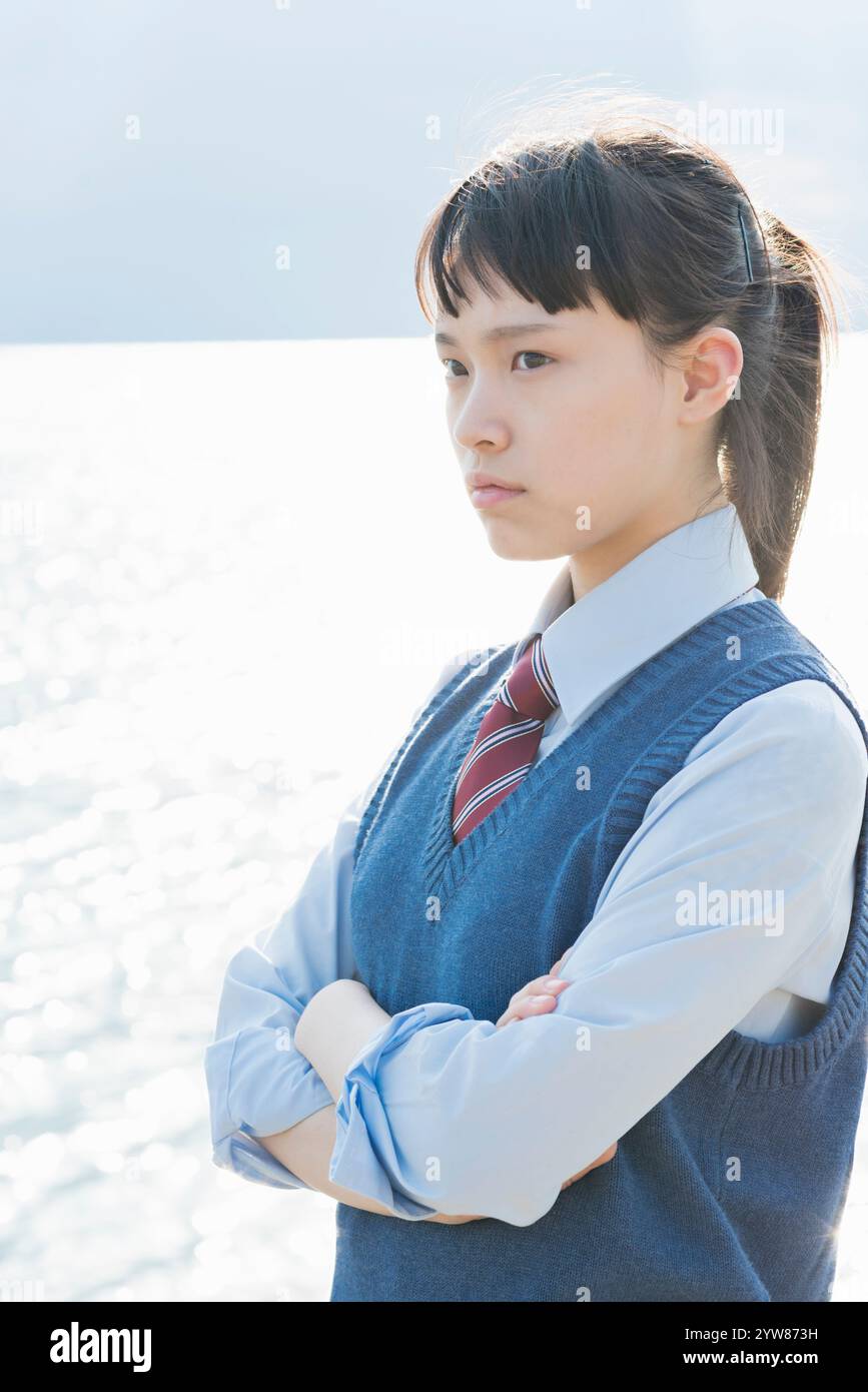 Female high school student Stock Photo - Alamy