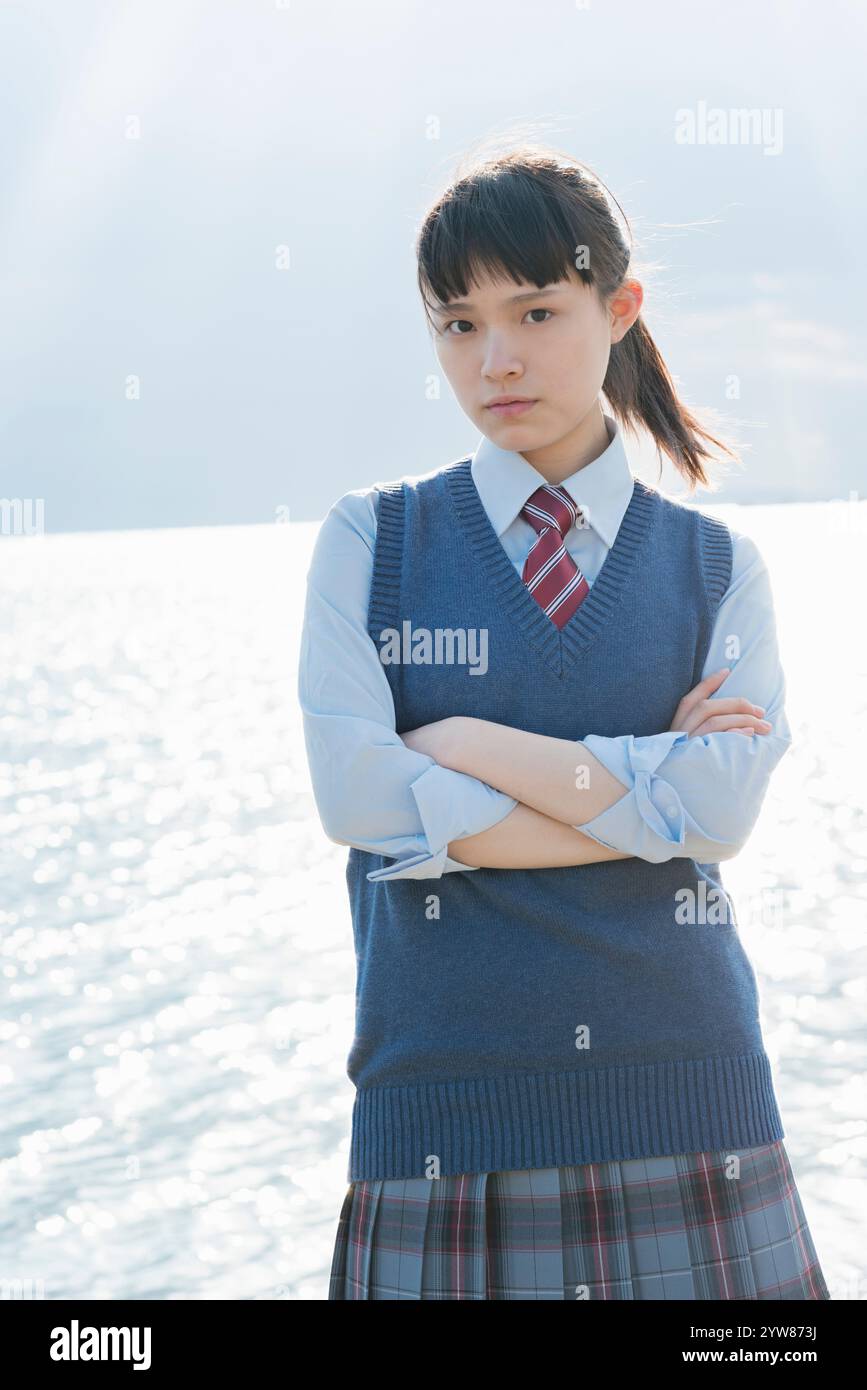 Female high school student Stock Photo - Alamy