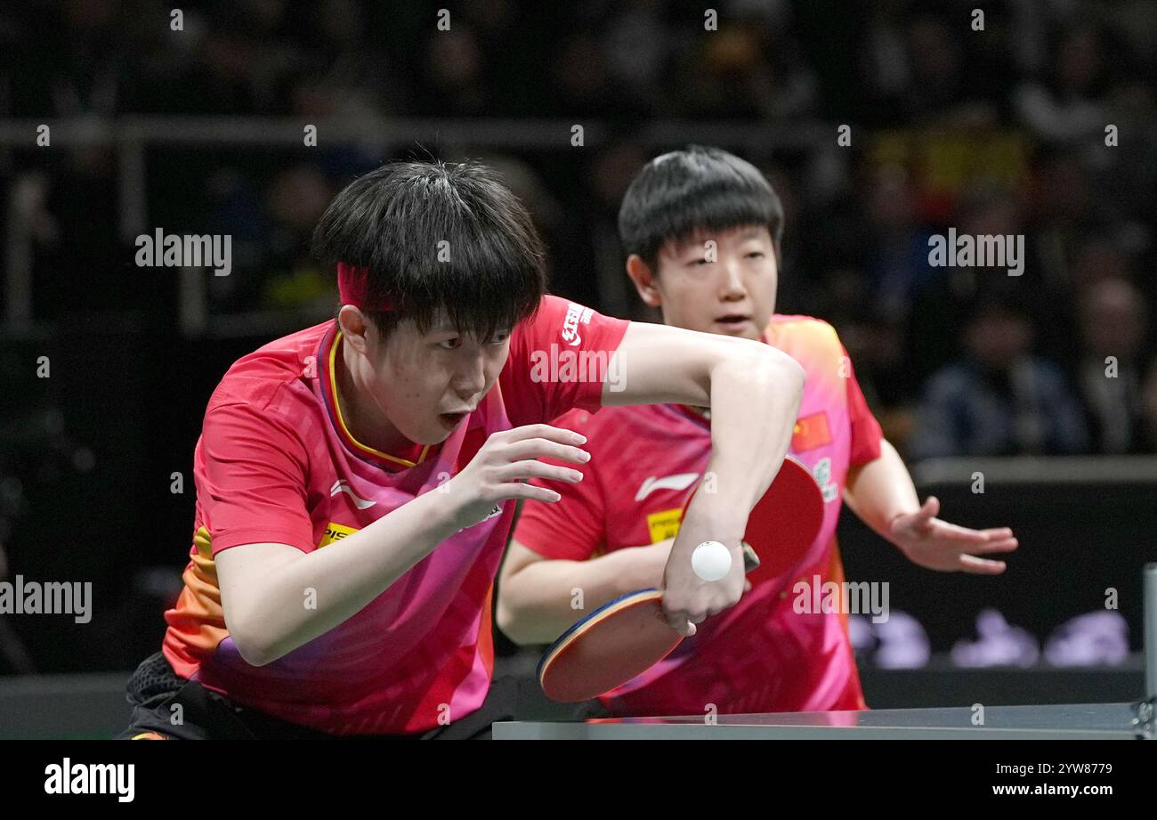 In the opening mixed doubles match of the final on Sunday evening ...