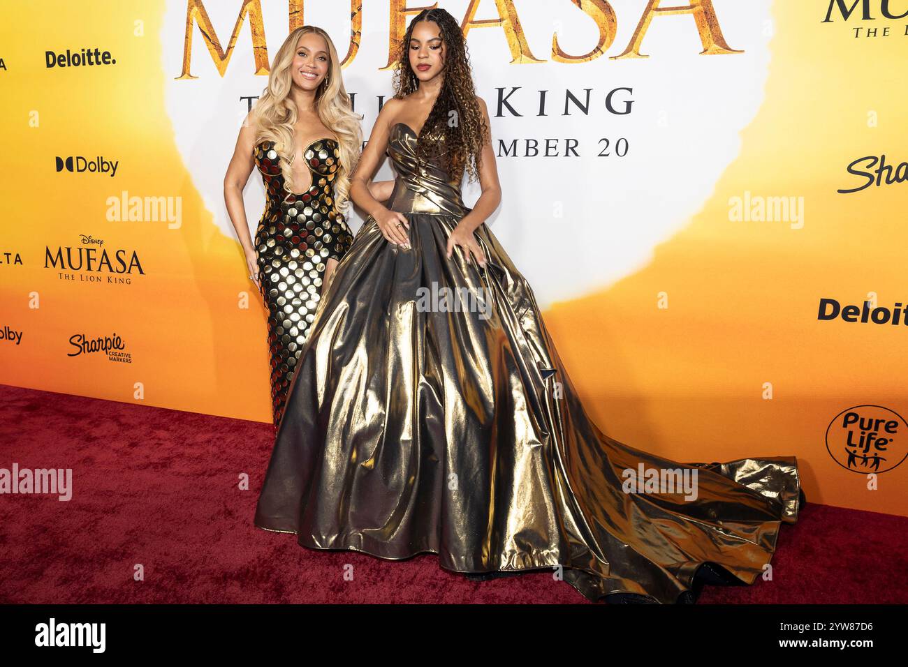 Hollywood, USA. 09th Dec, 2024. Beyoncé and Blue Ivy Carter attend the arrivals of the World ...