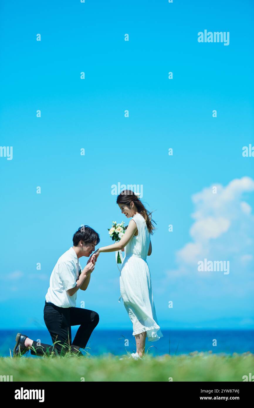 Wedding Couple Proposal Stock Photo - Alamy