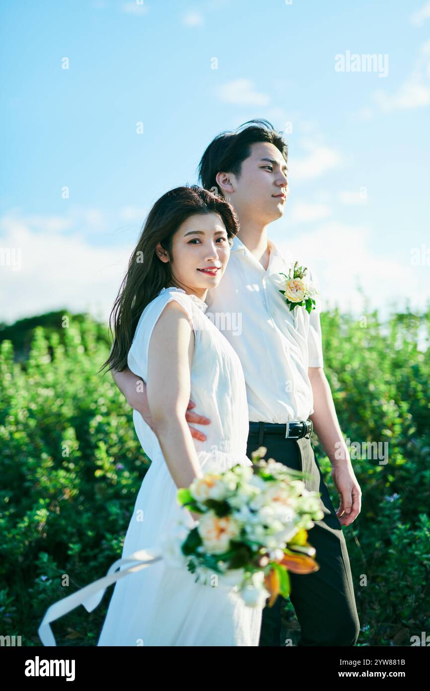 Wedding Couple Portraits Stock Photo - Alamy