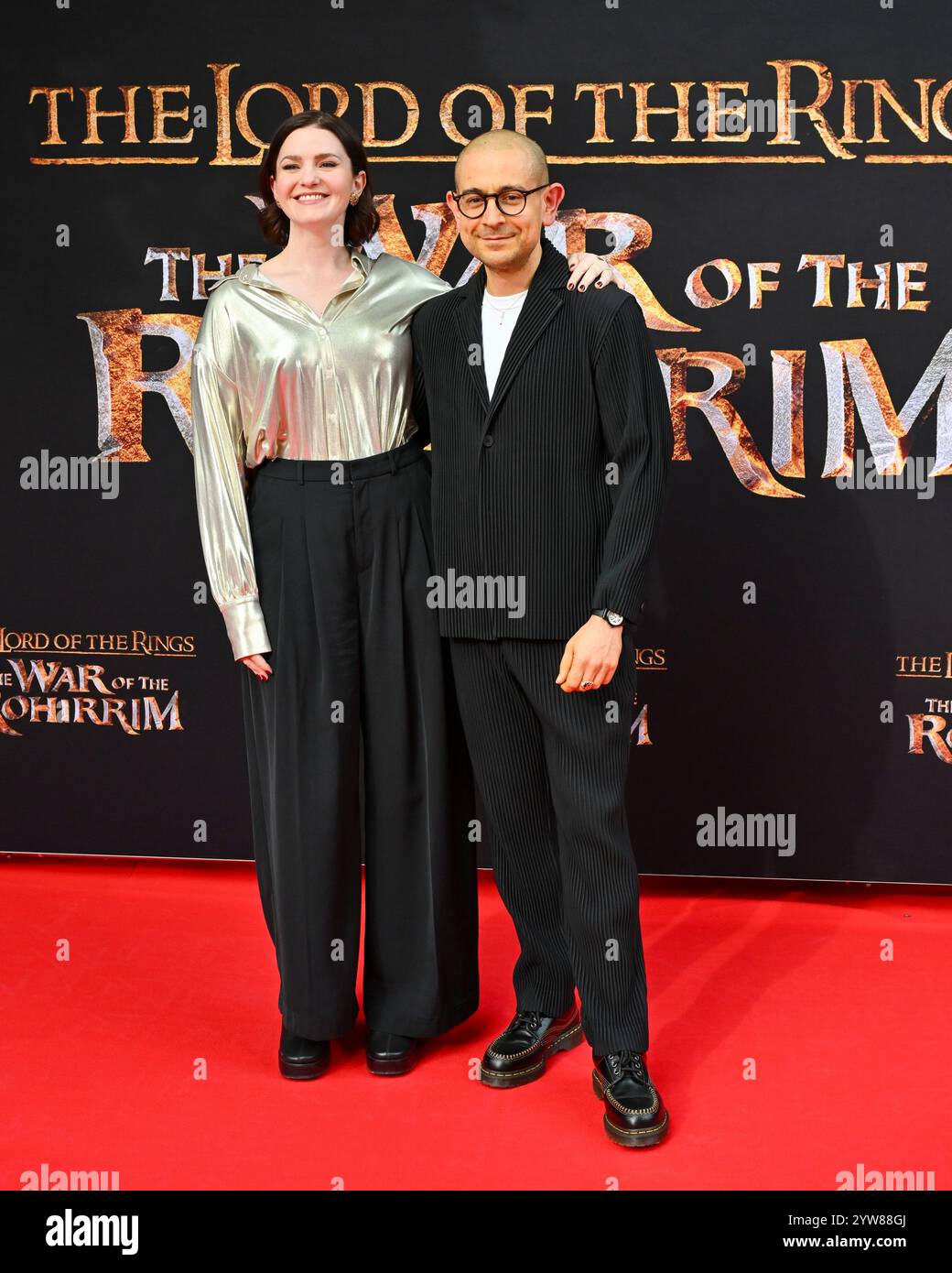 Phoebe Gittins and Arty Papageorgiou arrive at the New Zealand Premiere ...