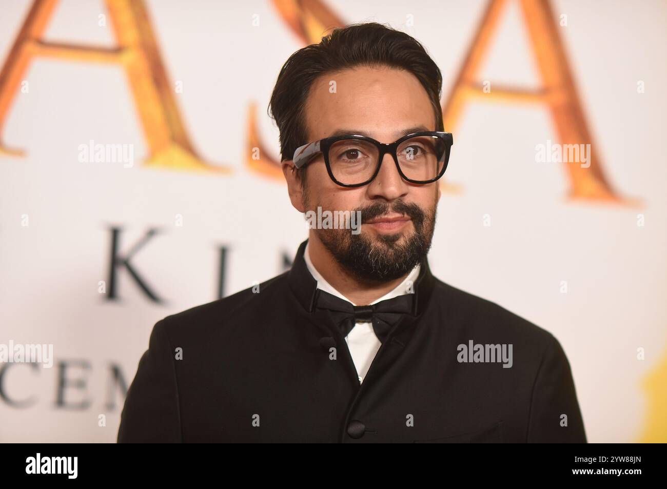 Lin-Manuel Miranda arrives at the premiere of "Mufasa: The Lion King ...