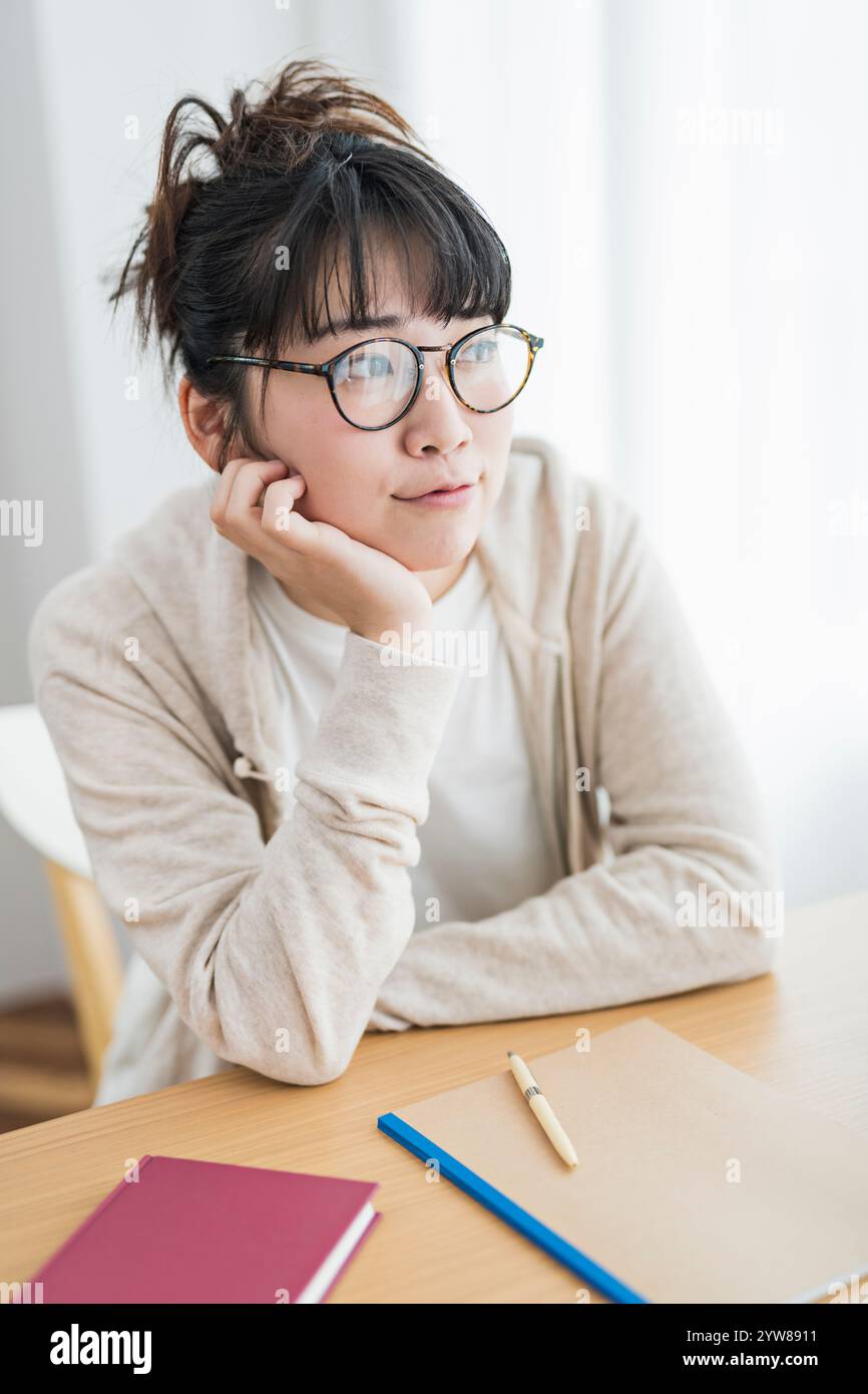 Thinking person relax in hi-res stock photography and images - Alamy