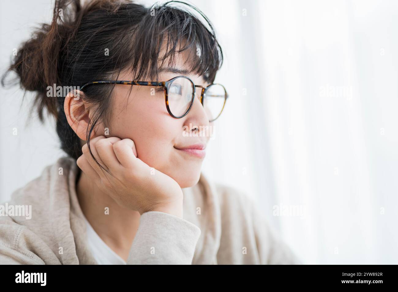 Thinking person relax in hi-res stock photography and images - Alamy