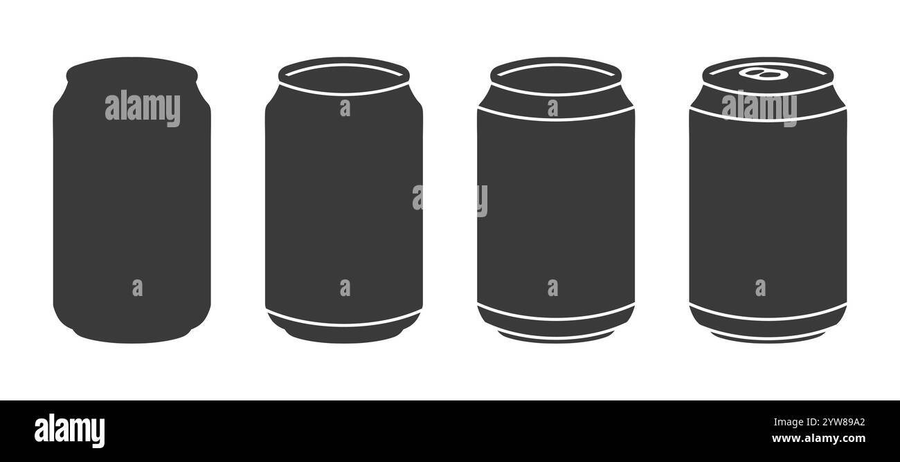 Soda can clipart Black and White Stock Photos & Images - Alamy