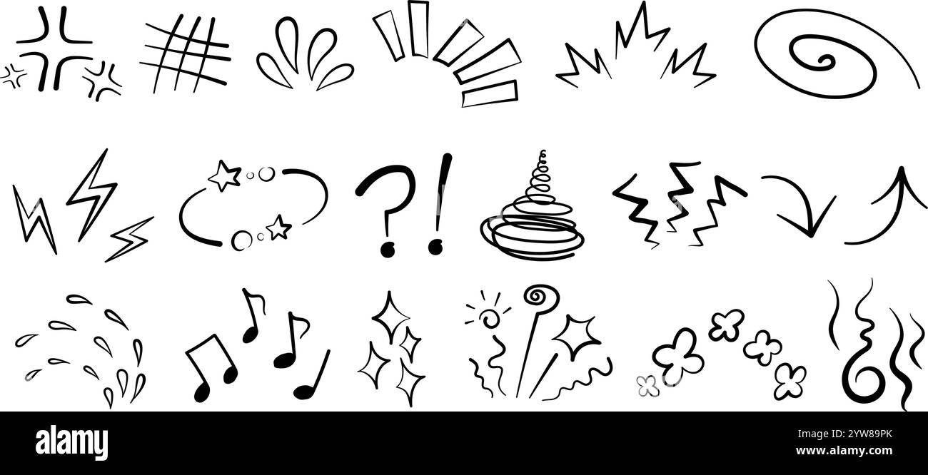 Cartoon emoticon exclamation mark character hi-res stock photography ...