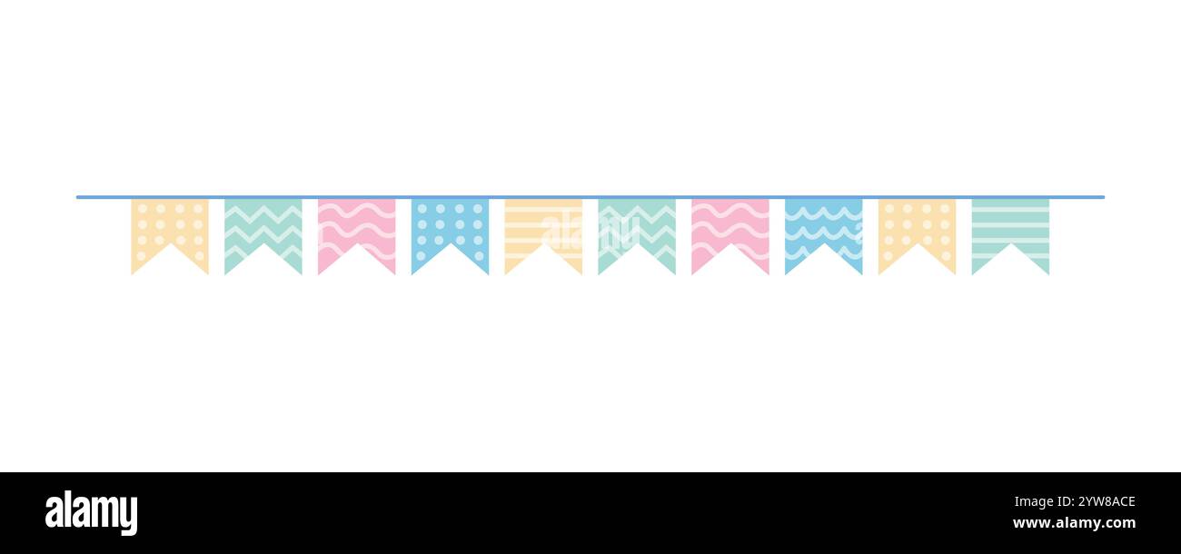 Bunting flags in colors Stock Vector Images - Alamy